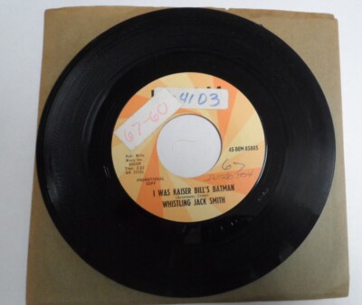 Whistlin Jack Smith - British Grin and Bear / I was Kaiser Bill's ...