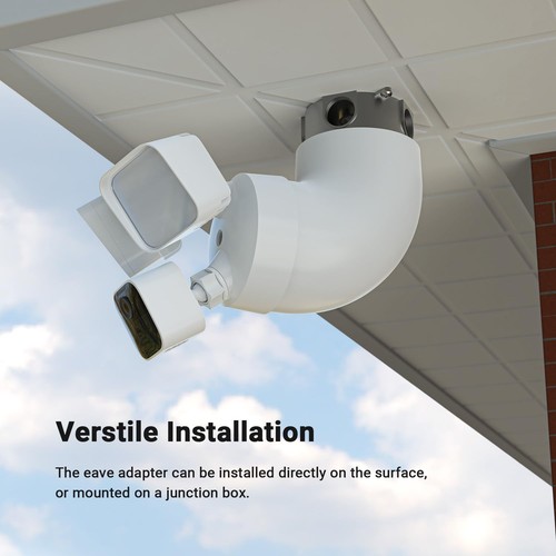 Eave Mount for Ring, Blink, Wyze Floodlight Cameras - White | eBay