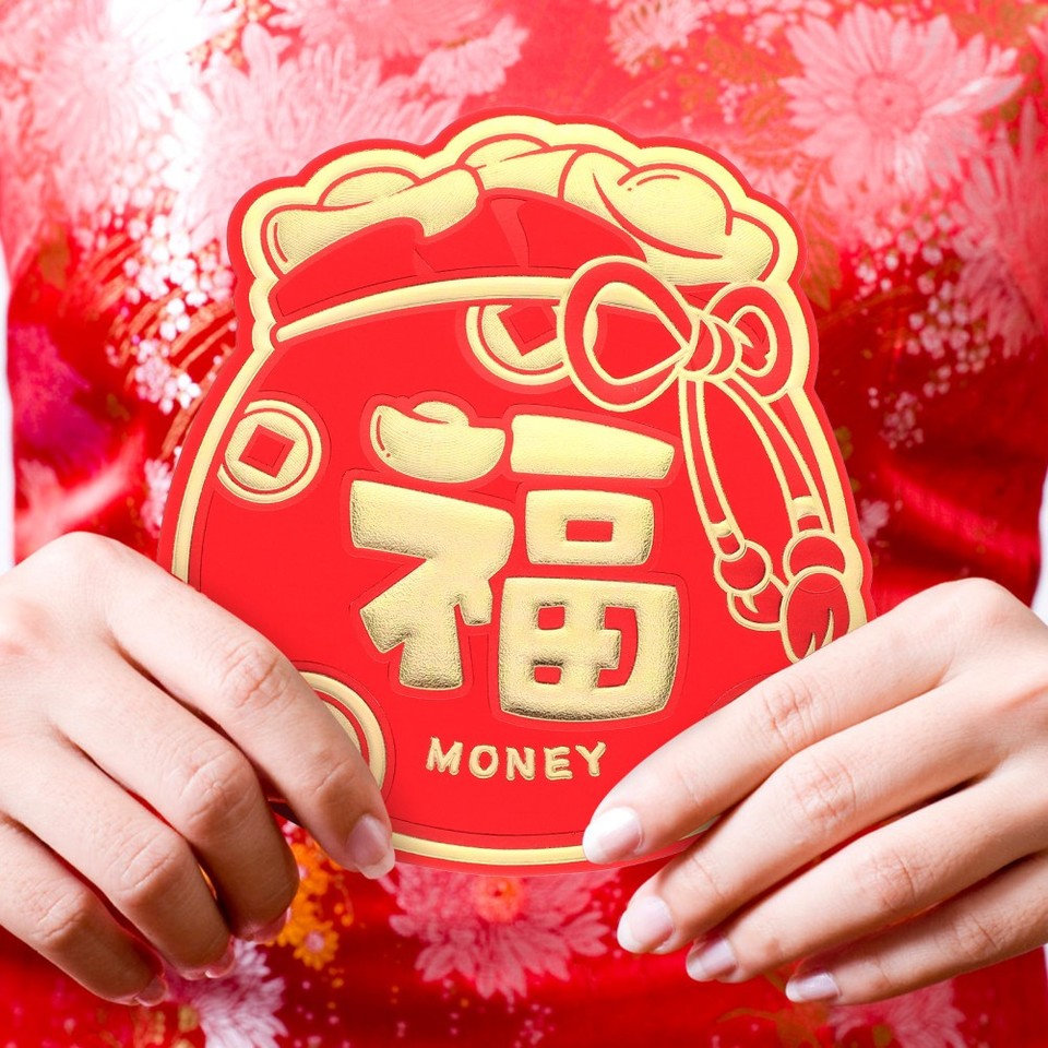 12 Pcs Spring Festival Red Money Paper Envelope Packets for New Year ...