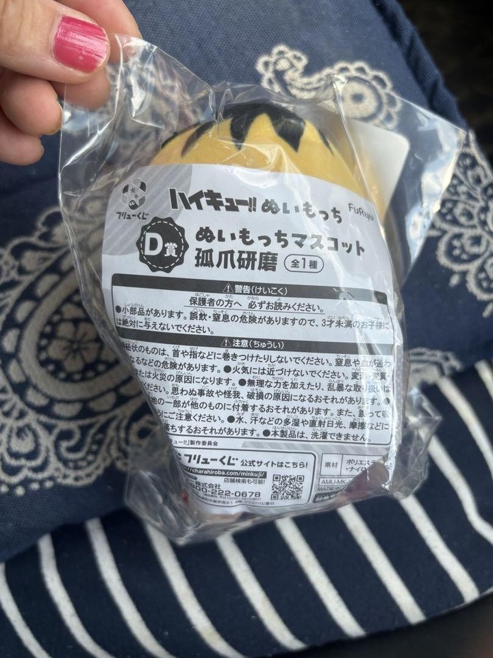 Haikyu!! Kozume Kenma Plush Mascot D Prize Fryu Lottery Used | eBay
