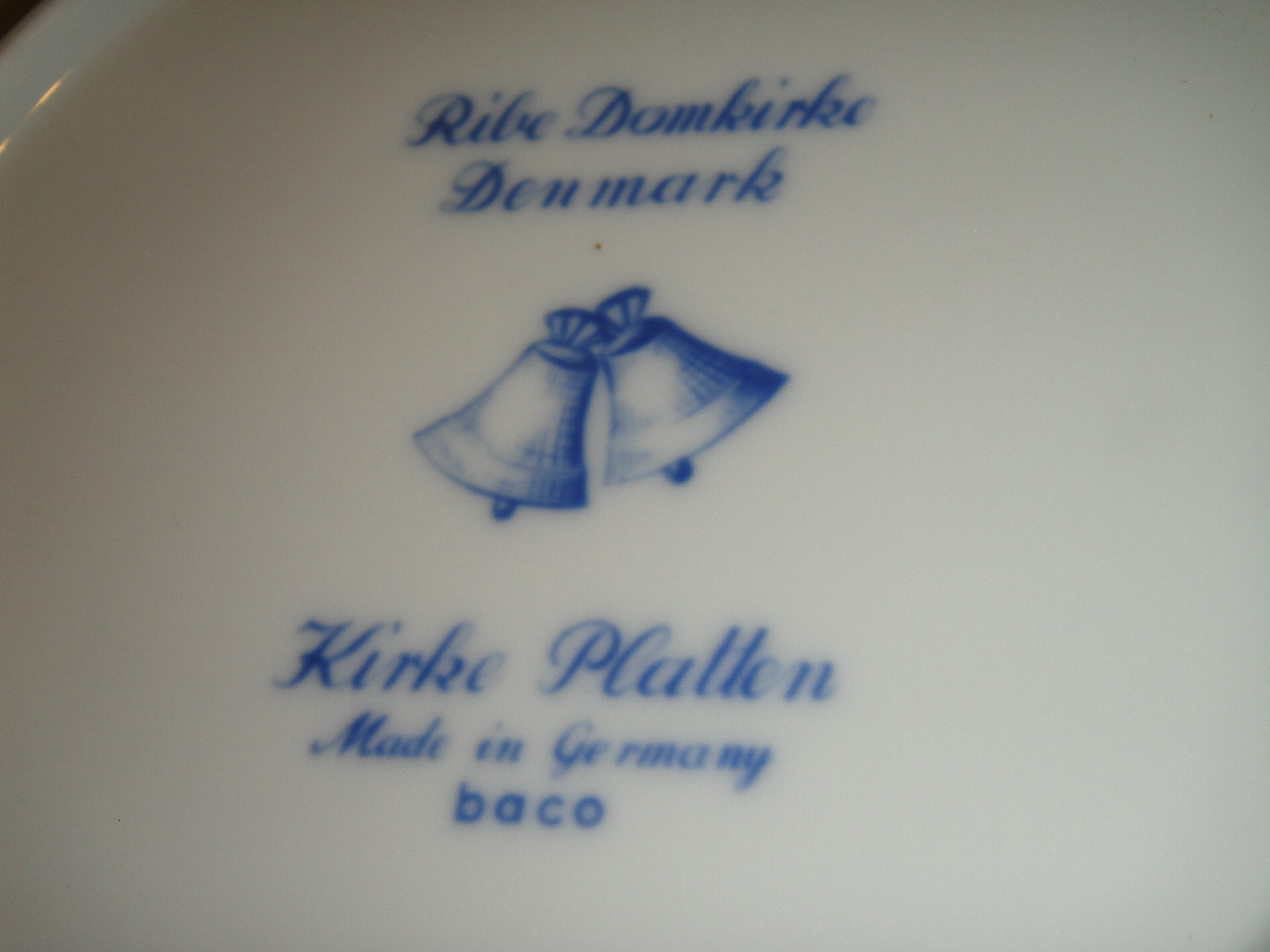 Vintage Ribe Domkirke Denmark Julen 1969 Plate Made In Germany Baco ...