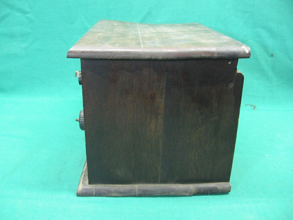 Antique 1920's Crystal Radio Tuner + Meteor 2000 Headphones Wood ...