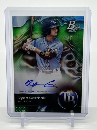 2023 Bowman Platinum Baseball Ryan Cermak Top Prospect Auto /99 Tampa ...