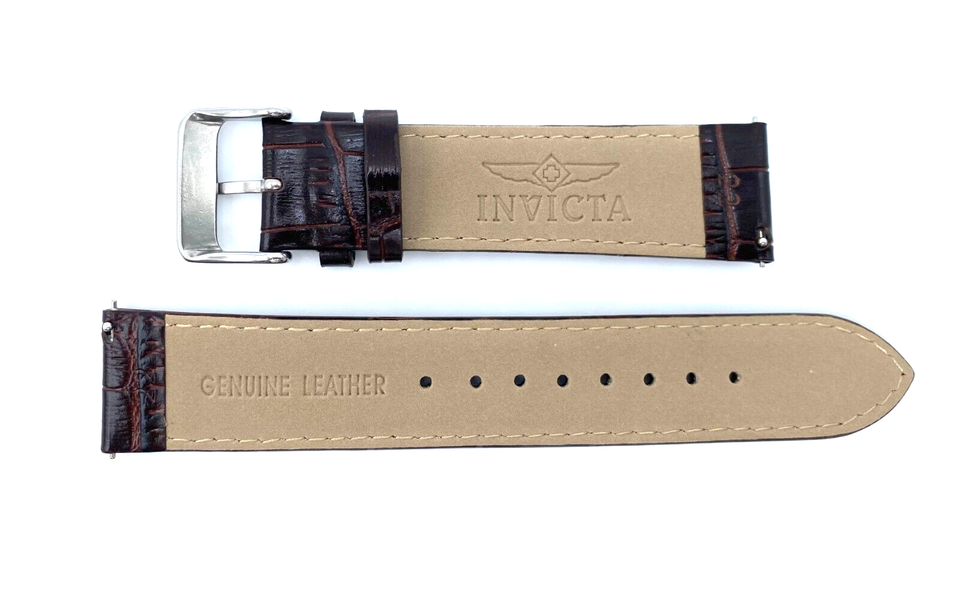 Authentic Invicta Specialty 22314-A Brown Leather 22MM Watch Band | eBay