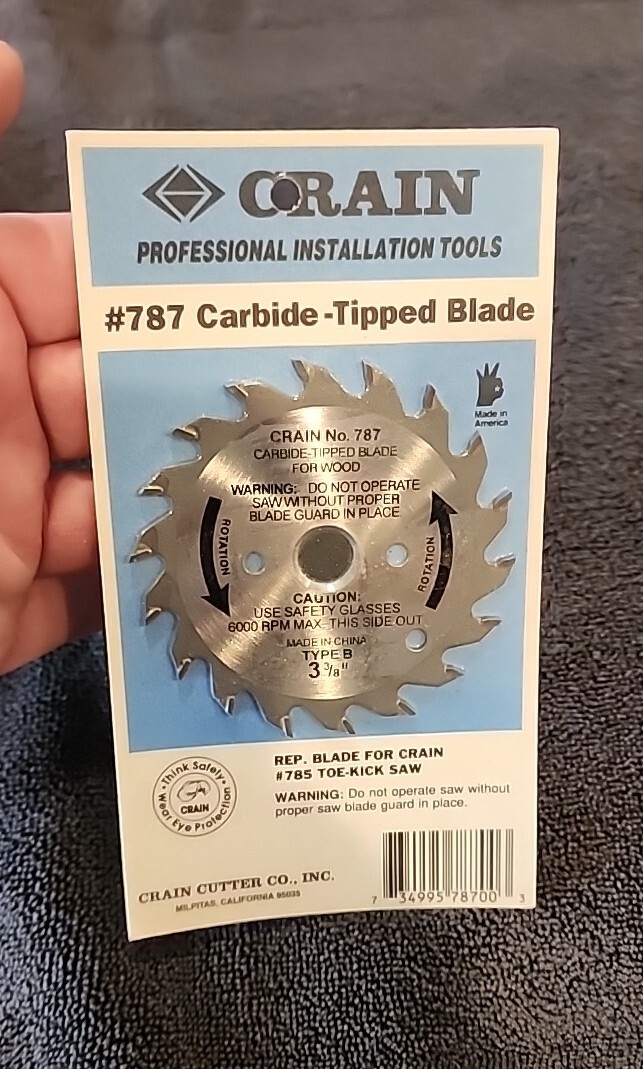 Crain 787 Carbide Toe Kick Saw Blade Carpet Tools for sale online | eBay