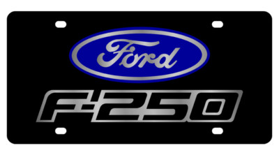 Eurosport Daytona 3506N-1 Carbon Steel License Plate Ford F250 Logo | eBay