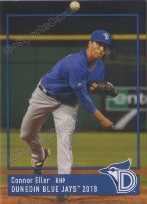 2018 Dunedin Blue Jays Connor Eller RC Rookie Toronto Minor | eBay