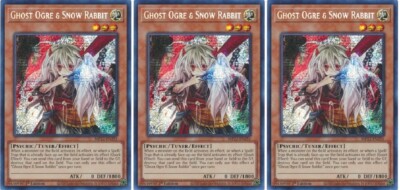 3X GHOST OGRE & SNOW RABBIT 3X *** PRISMATIC SECRET RARE MP22-EN255 ...
