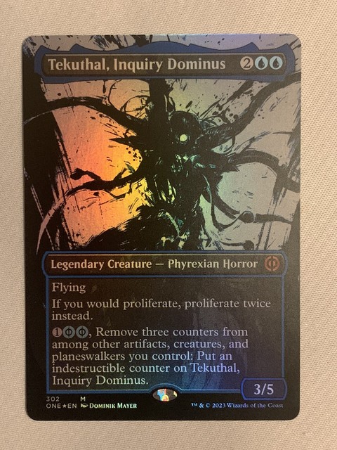 MTG Tekuthal, Inquiry Dominus Phyrexia: All Will Be One 431 Foil Mythic ...