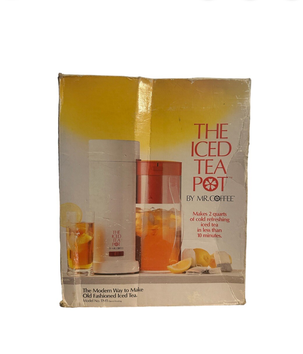 Vintage 90’s The Iced Tea Pot Mr Coffee TM1 2 Qrt Ice Tea Maker Mug Red ...