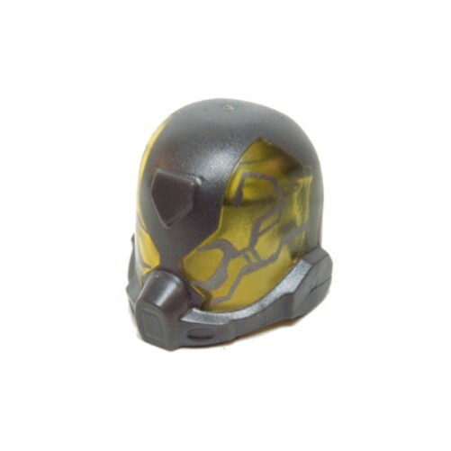 LEGO - Minifig, Helmet Space, Trans-Yellow Visor w/ Pearl Dark Gray Bug ...