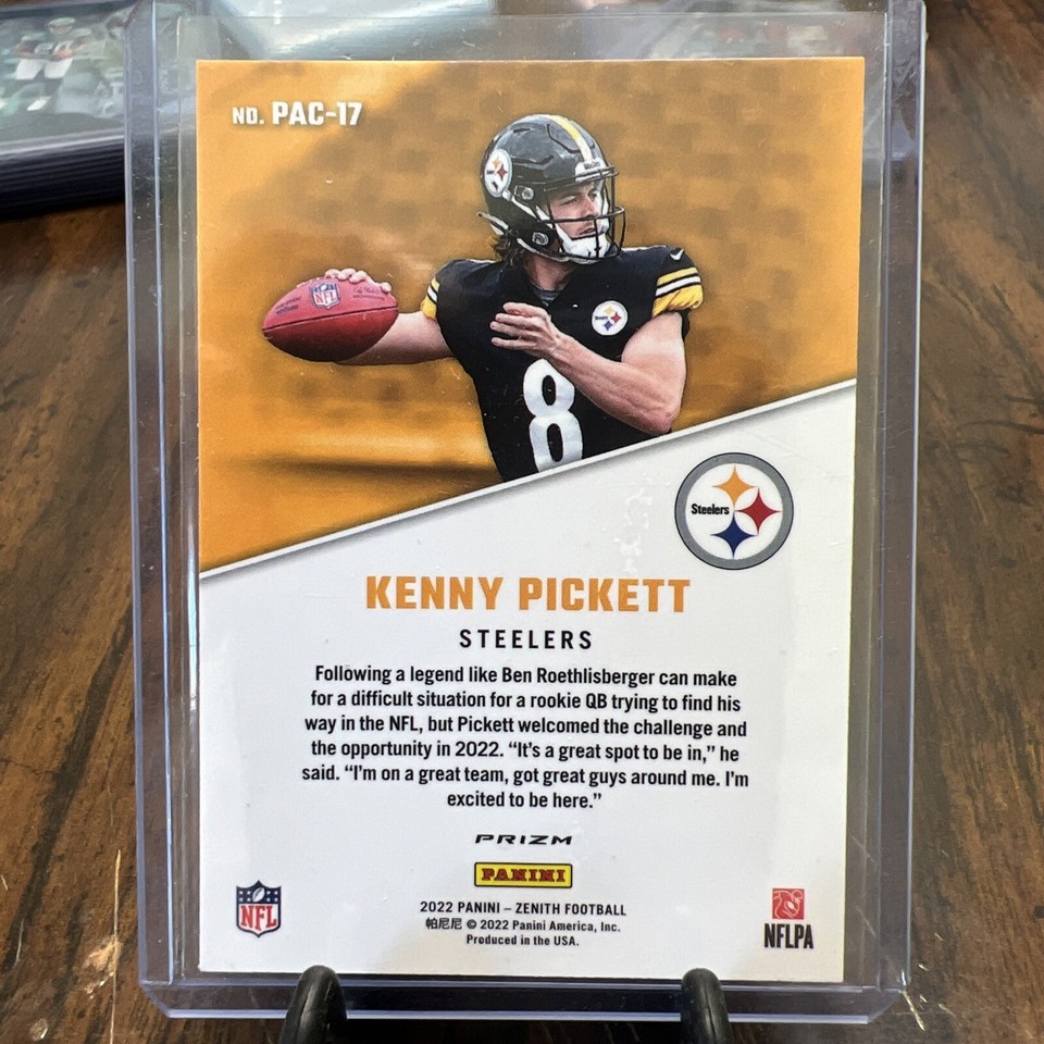 2022 Panini Zenith Kenny Pickett Pacific Prizm Rookie RC Steelers #PAC ...
