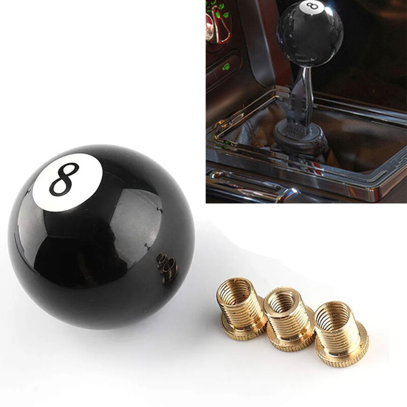 #8 eight Pool Billiard Ball custom Gear Shifter Shift Knob car lever ...