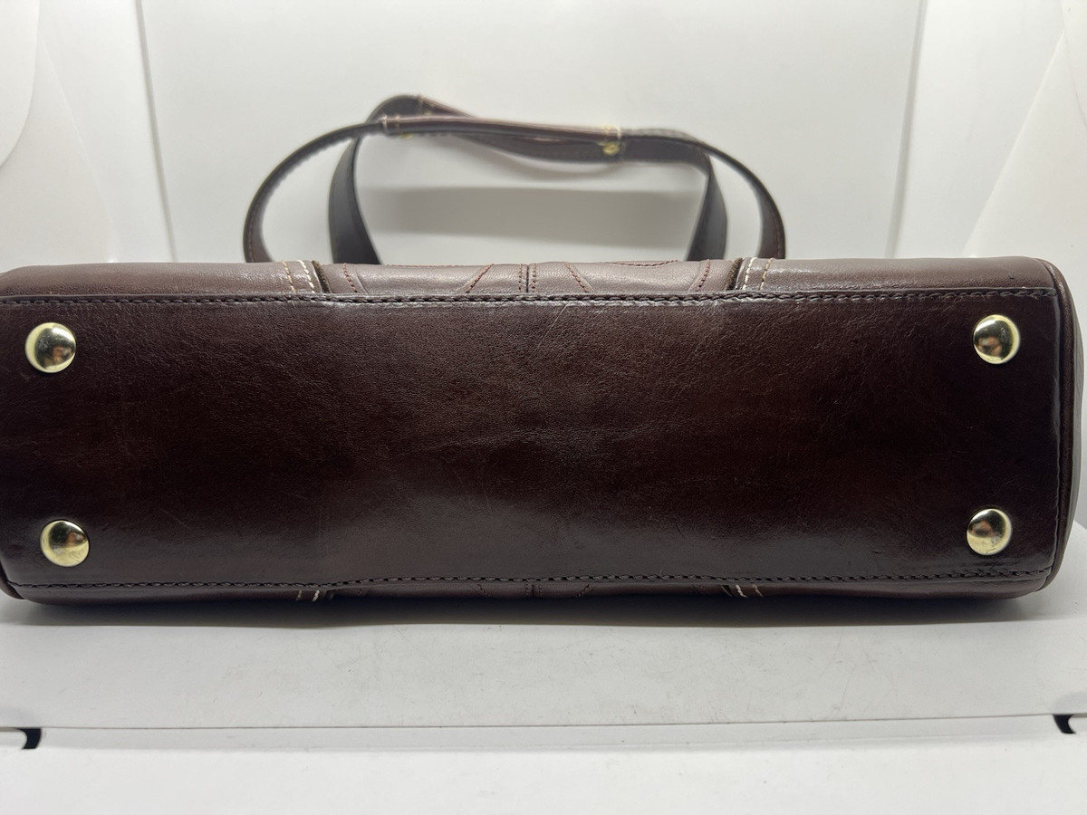 Vintage Coach Hampton Mahogany Red Leather Purse Shoulder Vintage Coach Hampton Mahogany Red Leather Purse Shoulder