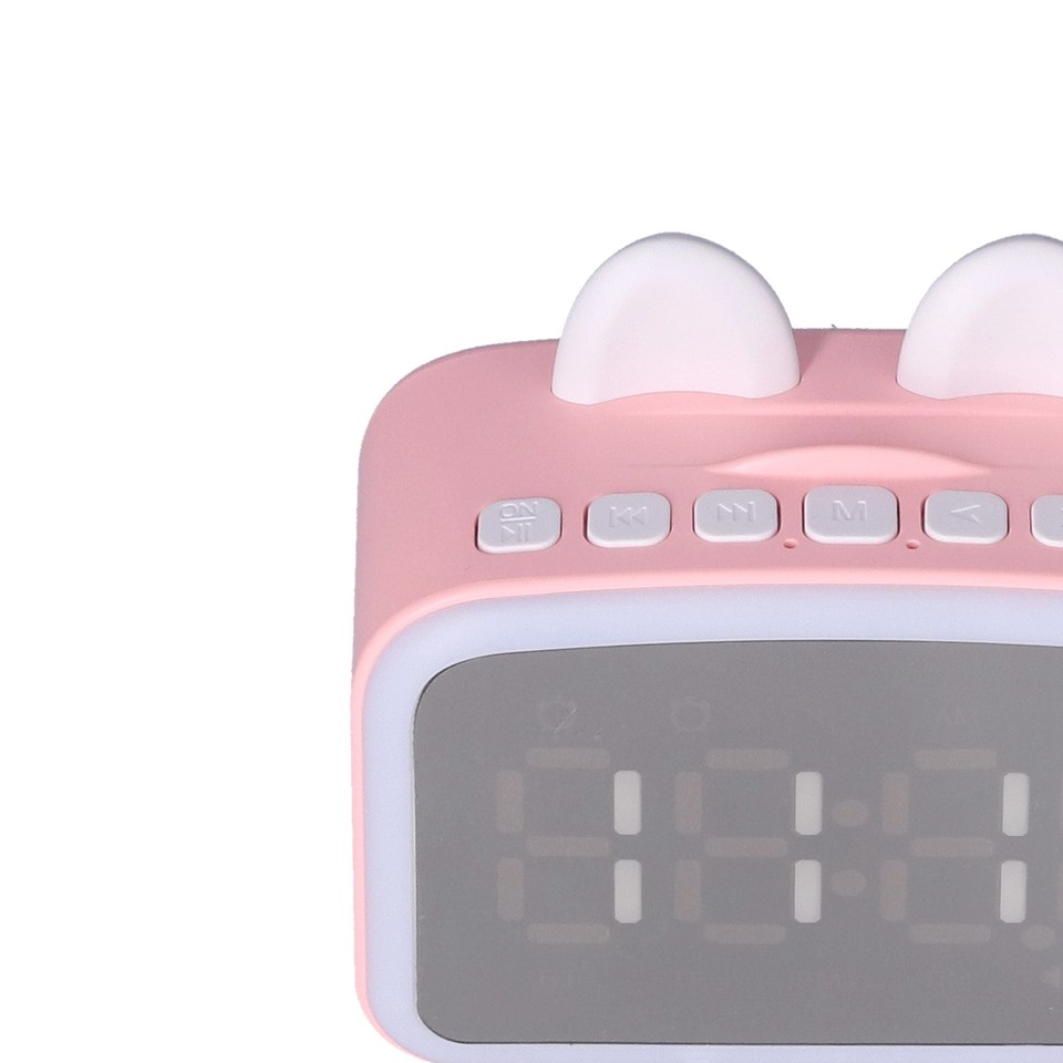 Clock Digital Speaker Digital Radio Alarm Clock Cute Portable Mini ...