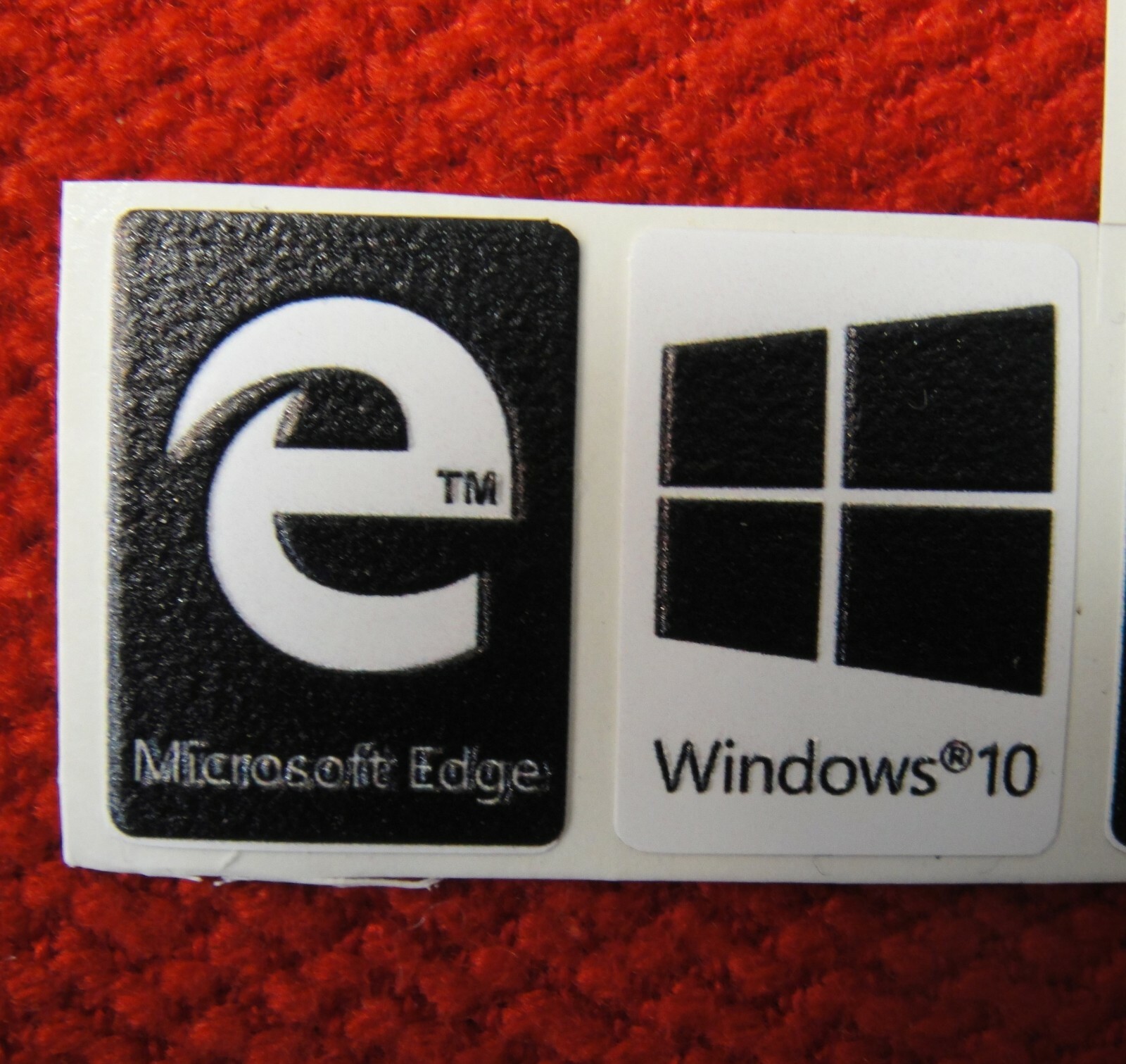 Compatible Windows 10 + Microsoft Edge Sticker Logo for PC -Black | eBay