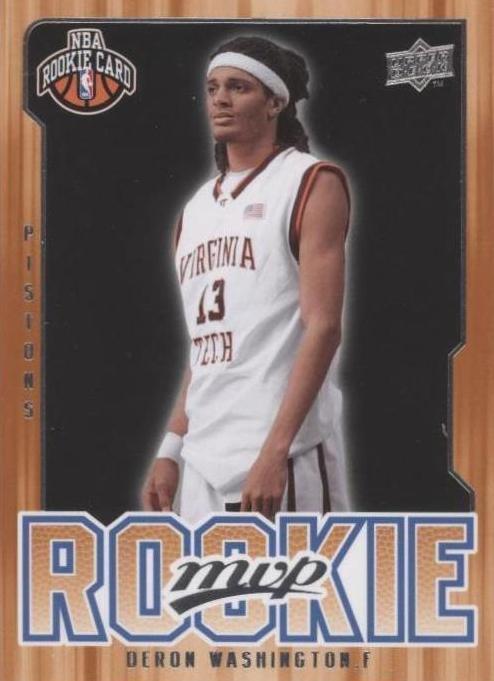 2008-09 Upper Deck MVP - Rookie Deron Washington #240 (RC) for sale ...