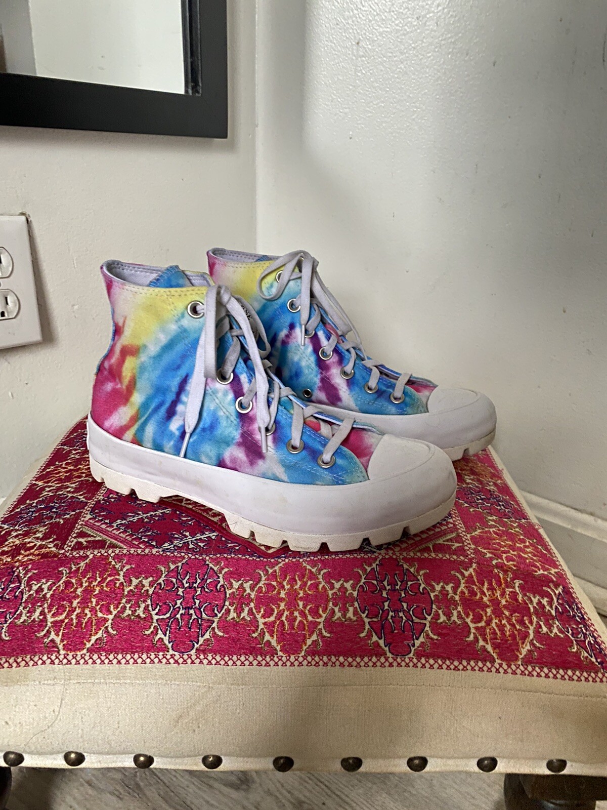 Converse Multicolor Tie Dye High Top Sneaker Women’s Size 8 | eBay