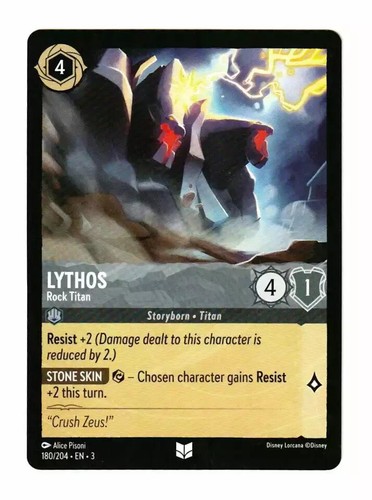 Lythos Rock Titan 180/204 Disney Lorcana Into the Inklands Uncommon | eBay