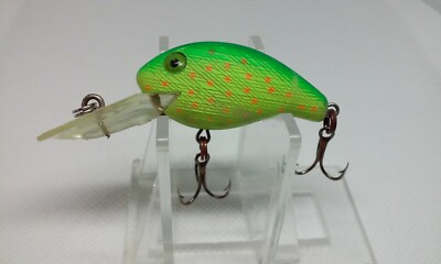 VINTAGE Rebel Deep Teeny Wee-R Grn/Chart/Ong Spots 1 5/8" Crankbait ...