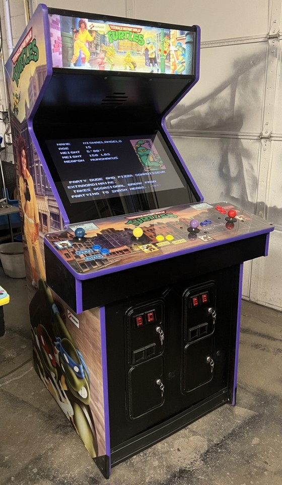 TEENAGE MUTANT NINJA TURTLES ARCADE MACHINE by KONAMI 1991 | eBay