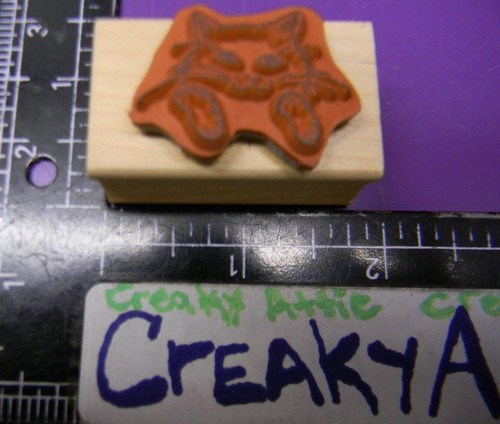 CAT KITTING PAWS HANGING RUBBER STAMP STAMPOURRI LISA HINDLEY | eBay