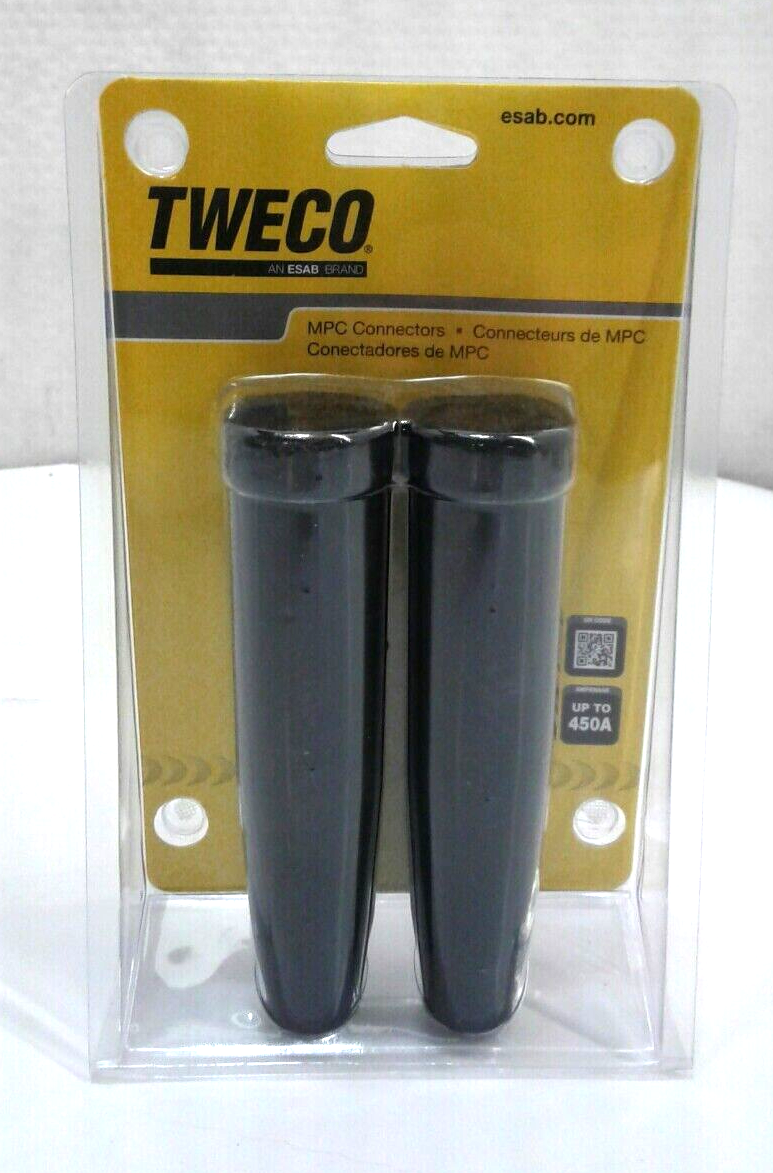 Tweco 2-MPC Cable Connector Set (Male & Female) 450A @ 80V DC/AC 1/0-3/ ...