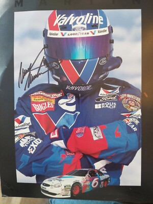 MARK MARTIN 1997 AUTOGRAPH 8X10 PHOTO | eBay