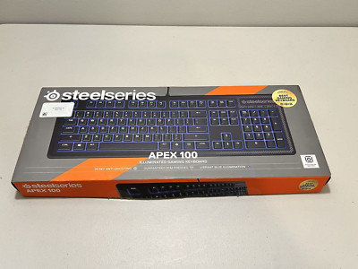 SteelSeries Apex 100 Gaming Keyboard Blue LED Backlit | eBay