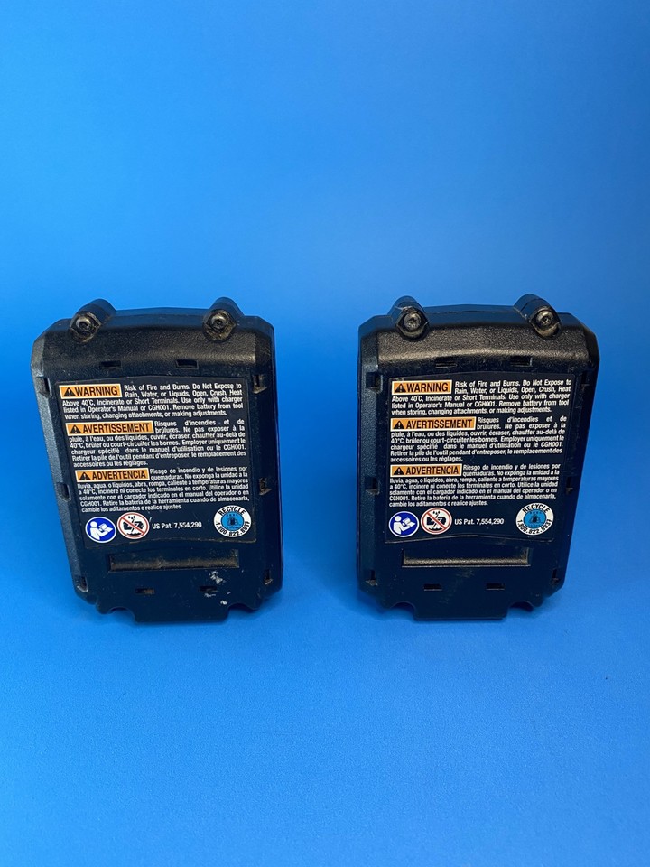 Lot of 2 HART 20V Lithium-Ion 2.0Ah Batteries BPH002 - Battery x2 ...