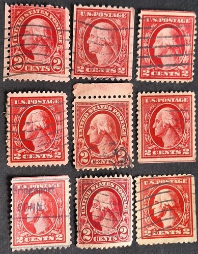VERY RARE GEORGE WASHINGTON RED 2 CENT STAMPs | eBay