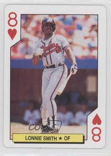 1992 US Playing Card Atlanta Braves Box Set Lonnie Smith #8H | eBay