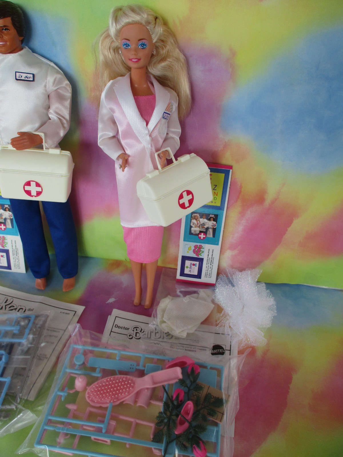 Doctor Barbie Ken Dolls-Vintage Retro 1987 Set @ 2 | eBay