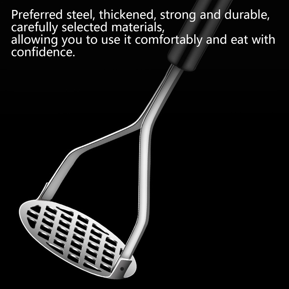 Stainless Steel Potato Masher, Fruit Vegetable Masher Round Potato ...