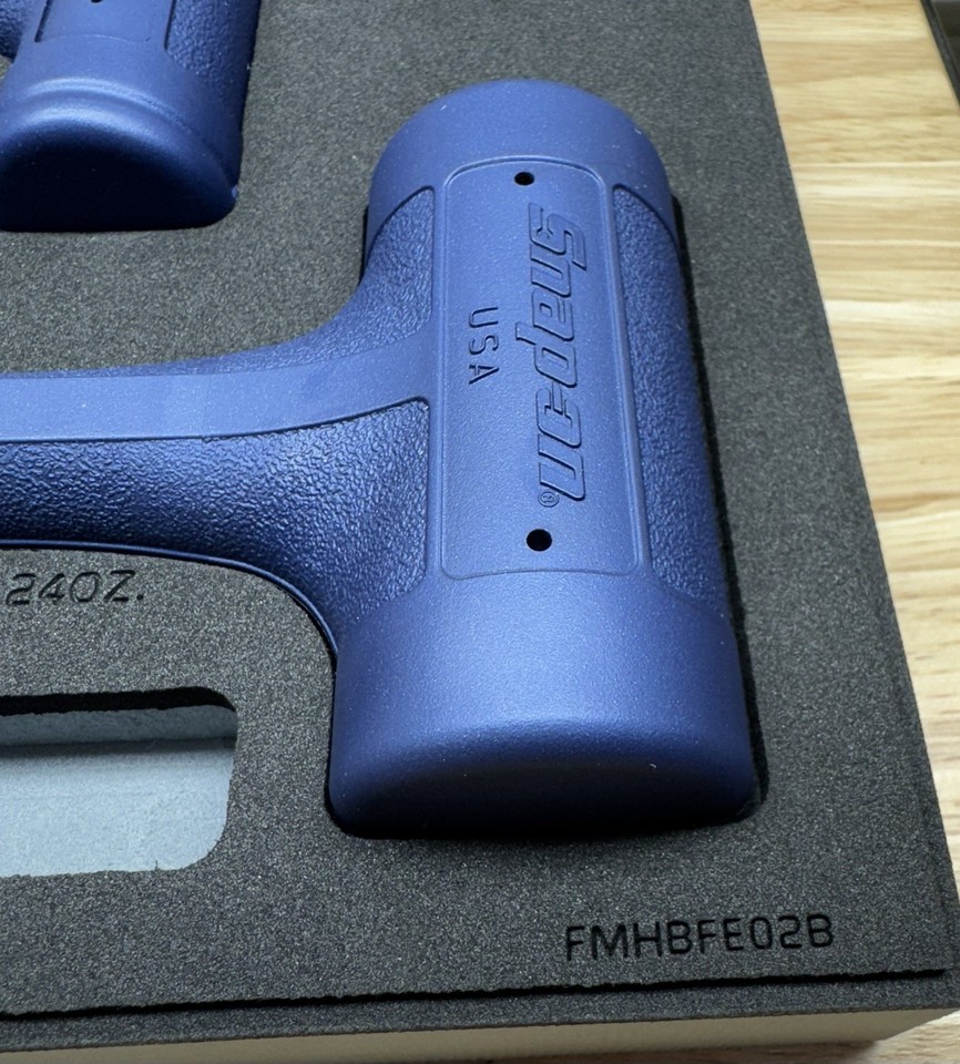 Snap-on Tools USA NEW 3pc POWER BLUE Dead Blow Hammer Foam Set ...