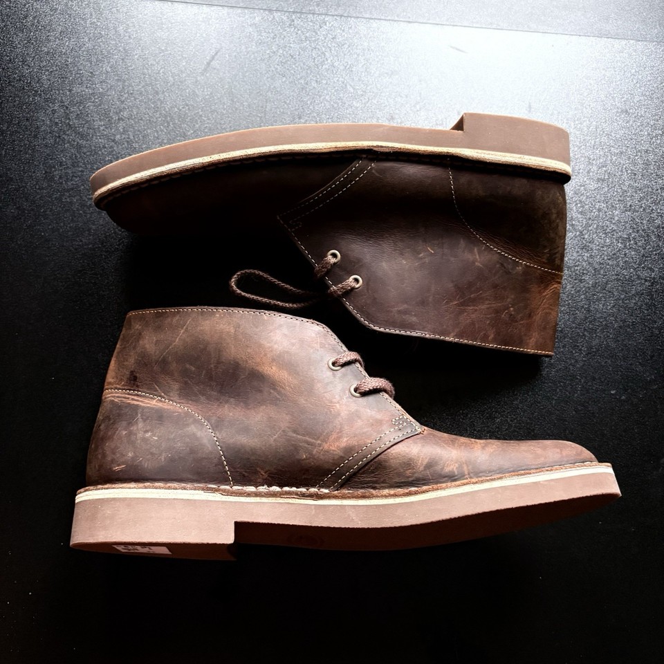 Clark’s Men's Brown Leather Chukka Boots Collection Shepton Boots8.5 ...