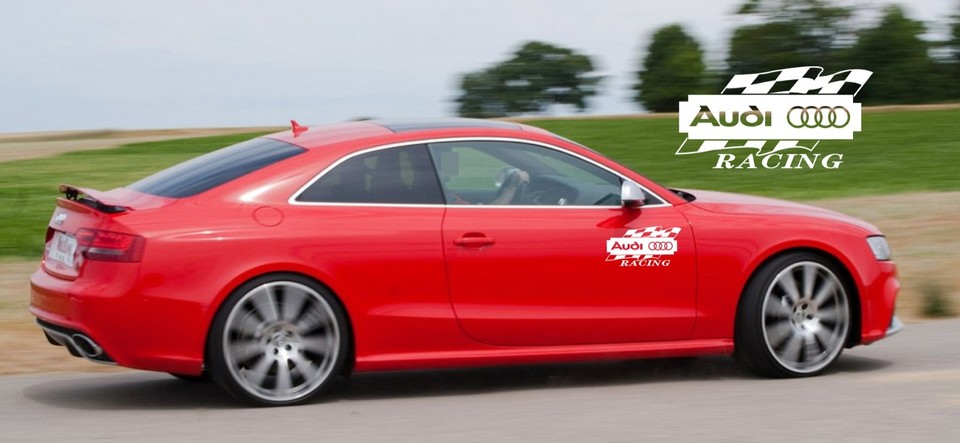 AUDI RACING A3 A4 A5 A6 A8 Q3 Q5 Q7 TT RS4 S4 Decal sticker emblem logo ...