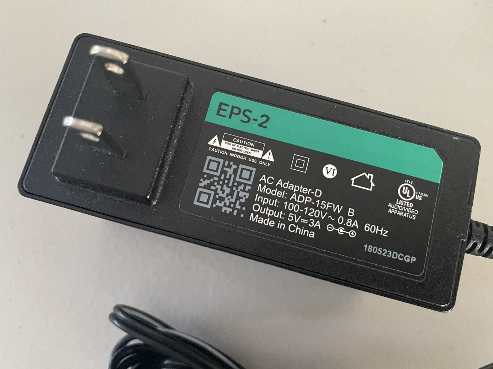 EPS-2 AC POWER ADAPTER SUPPLY ADP-15FW B 100-120V 60HZ .8A 5V 3A | eBay