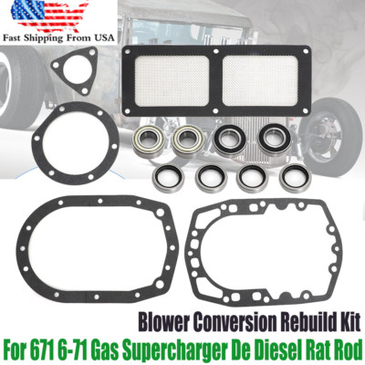 671 Blower Conversion Rebuild Kit For 6-71 Gas Supercharger Bearings ...