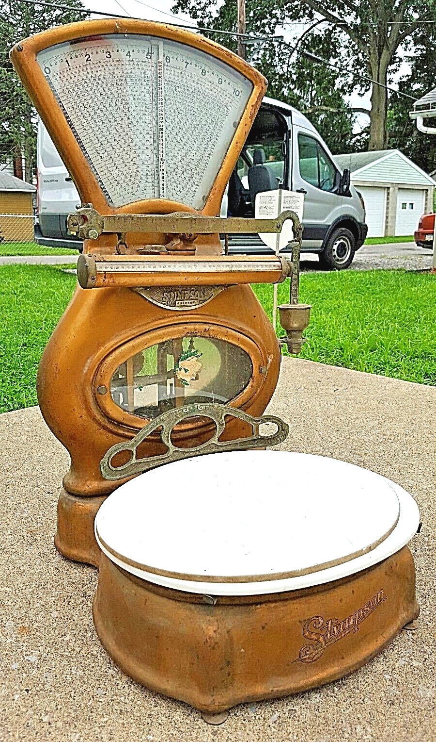 Antique Stimpson Computing Mercantile Store Scale No. 4946105 Art Deco ...