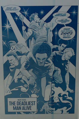 Count Dante #3 - Page 27 - Cyan - Comic Printer Plate - PRESSWORKS | eBay