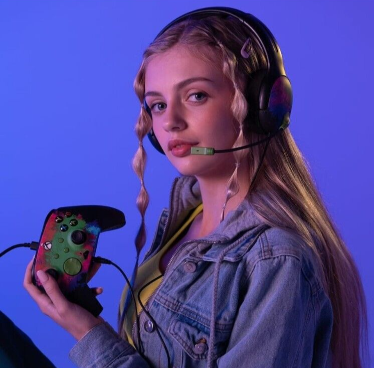 PDP Space Dust Bundle: Wired Controller & AIRLITE GLOW Wired Headset ...