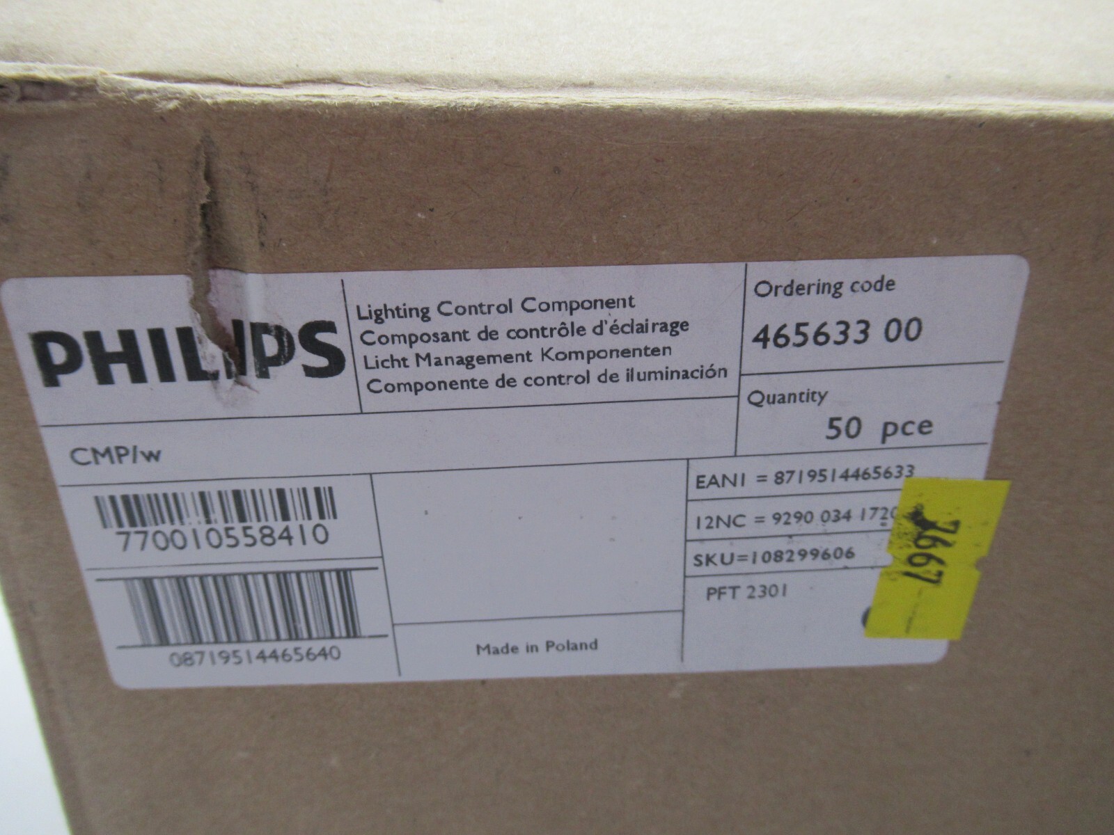 BOX of 50-Philips EasyAir SNS210 MC Ceiling Mounting Brackets CMP/W ...