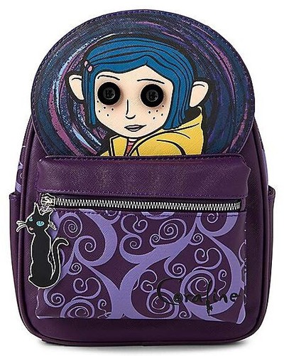 Bioworld Coraline Button Eye Face Mini Backpack Exclusive | eBay