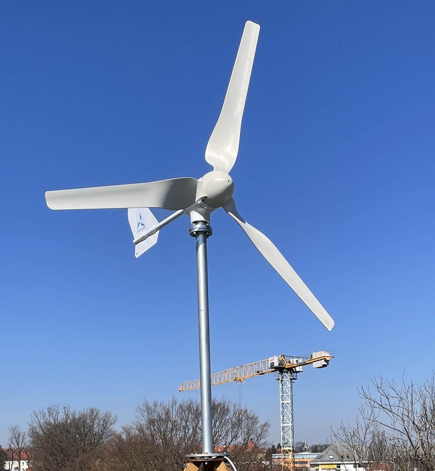 1000W 12V 24V Wind Turbine Horizontal Wind Power Generator With MPPT ...