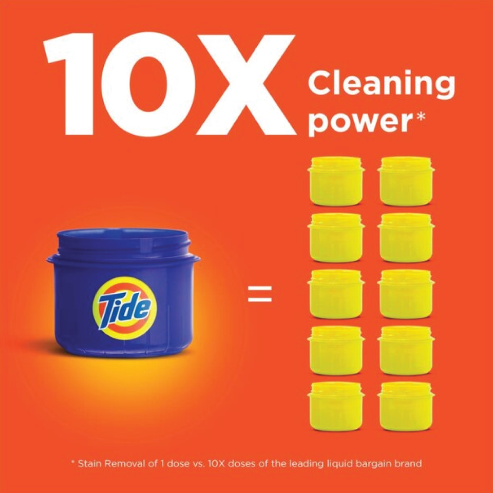 4x Bottles Tide Original Liquid Laundry Detergent | 25oz | 16 Loads Per ...