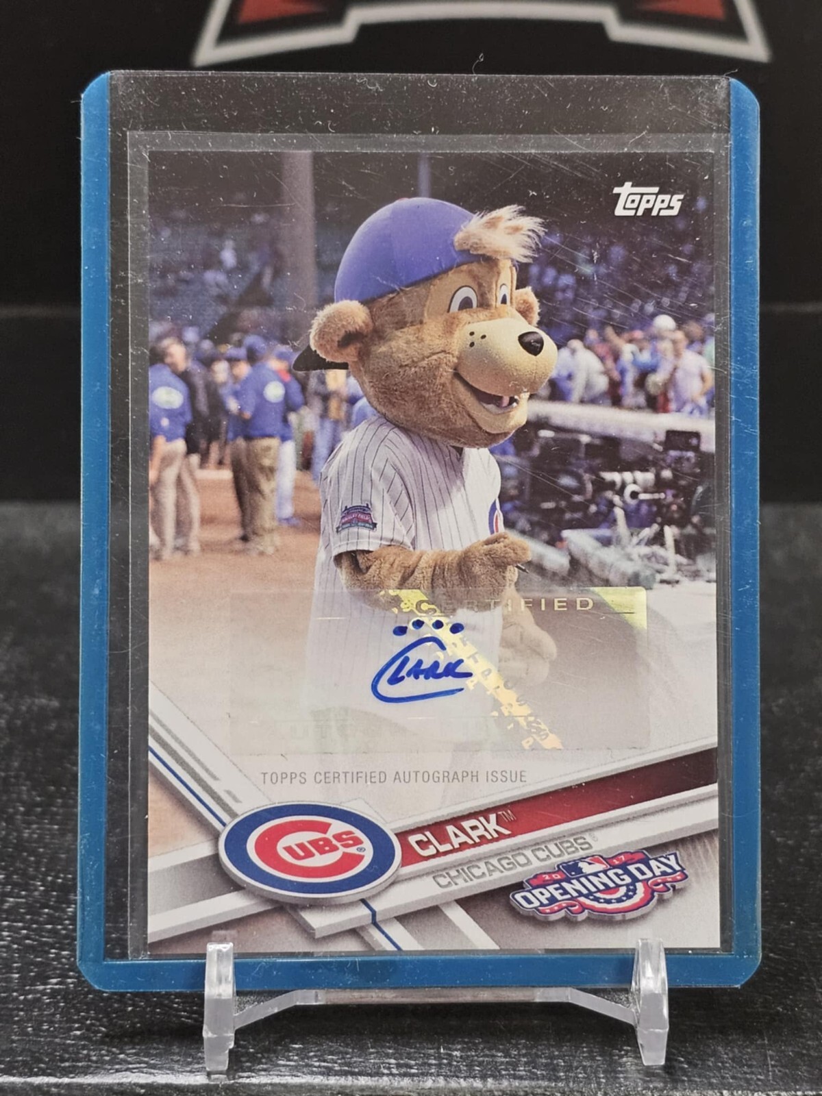 2017 TOPPS OPENING DAY CHICAGO CUBS CLARK AUTOGRAPH AUTO MASCOT | eBay