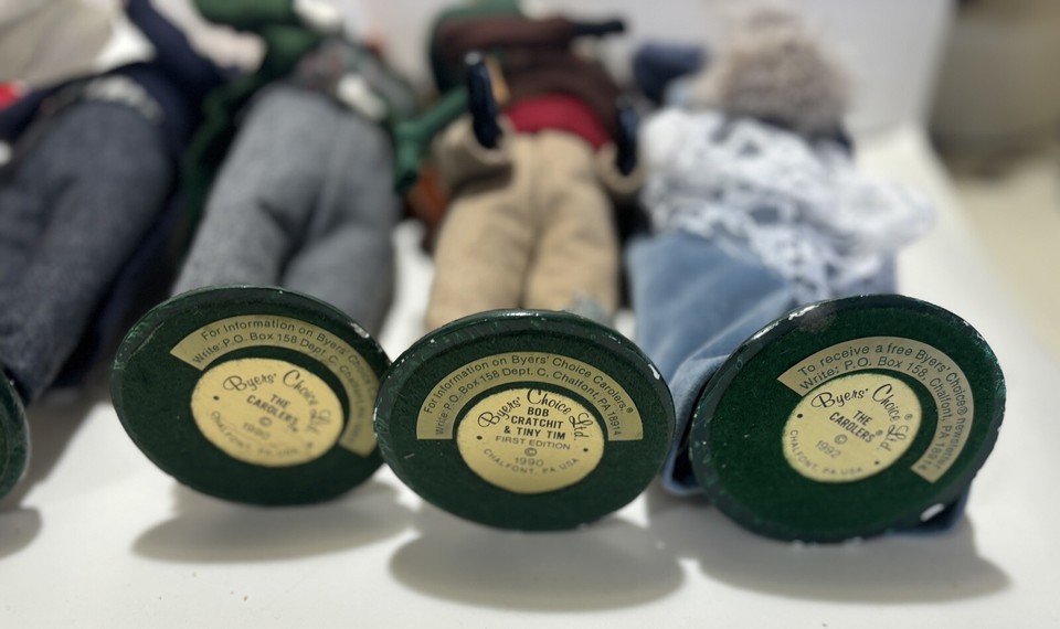 BYERS CHOICE The Caroler’s’ Charles Dickens A CHRISTMAS CAROL Lot of 10 ...