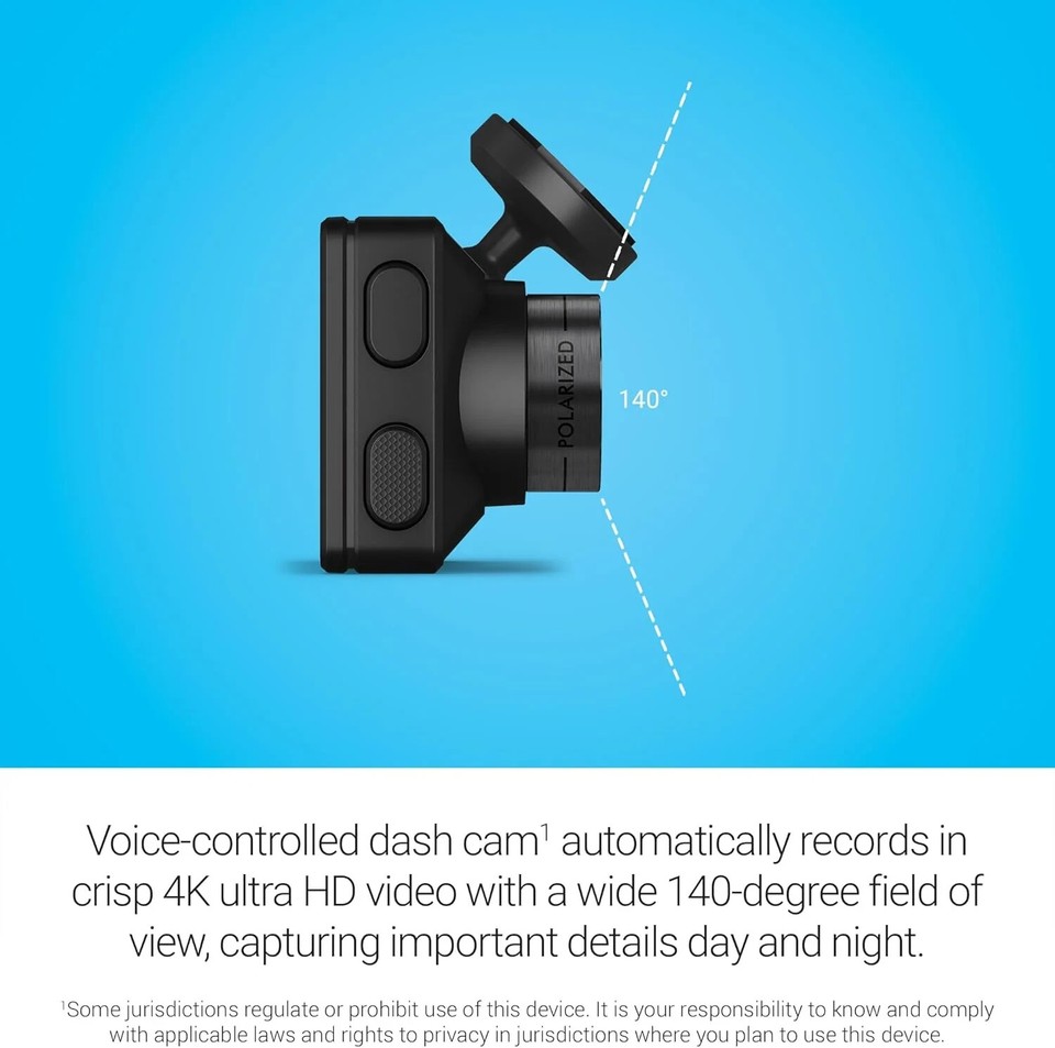Garmin Dash Cam X310 4K Touchscreen Dash Cam with 140-Degree Field of ...