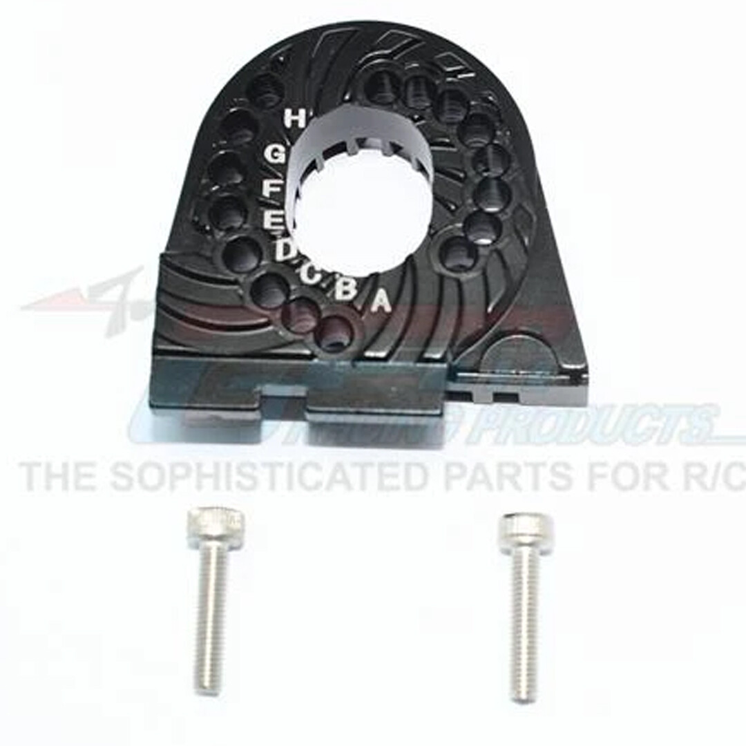 GPM Alum Double Sided Motor Mount Plate Black w/ Heat Sink Fins : TRX-4 ...